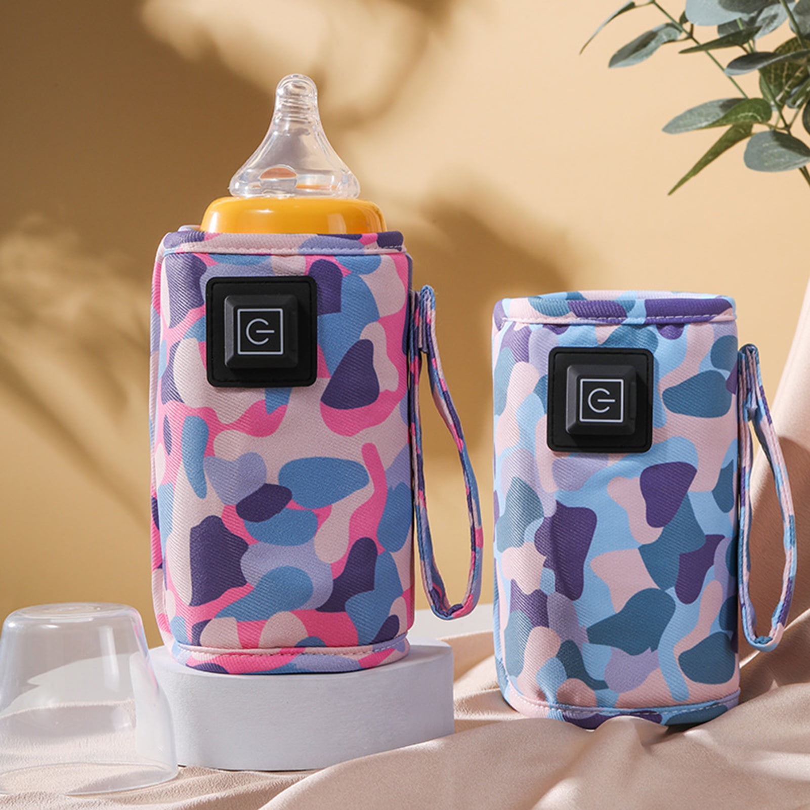 Portable Baby Bottle Warmer Sleeve 3 Levels Adjustable Electric Feeding ...