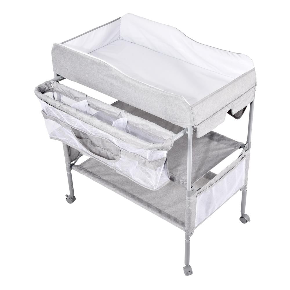 Portable Baby Changing Station with Adjustable Height - Foldable Diaper ...