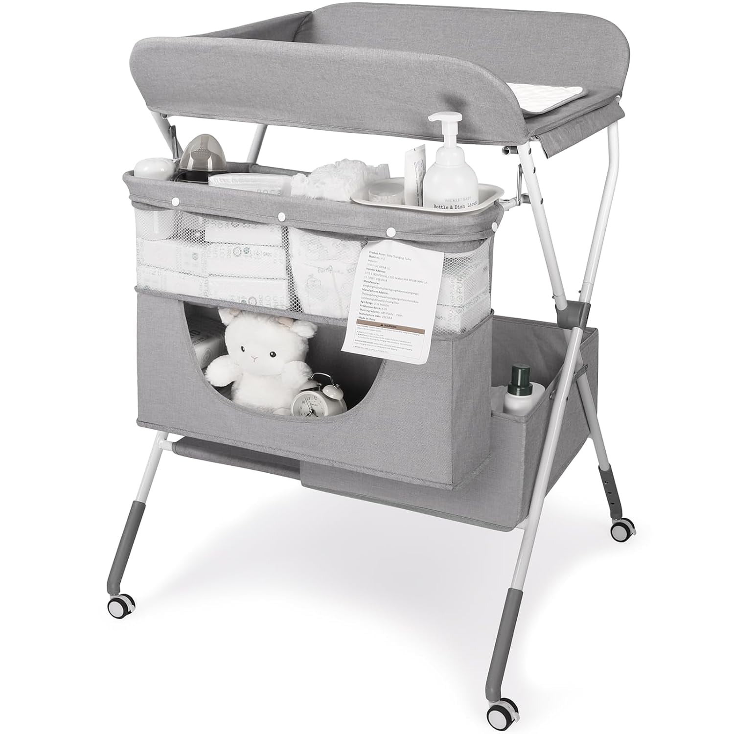 Portable Baby Changing Table, Foldable Changing Table Dresser Changing ...
