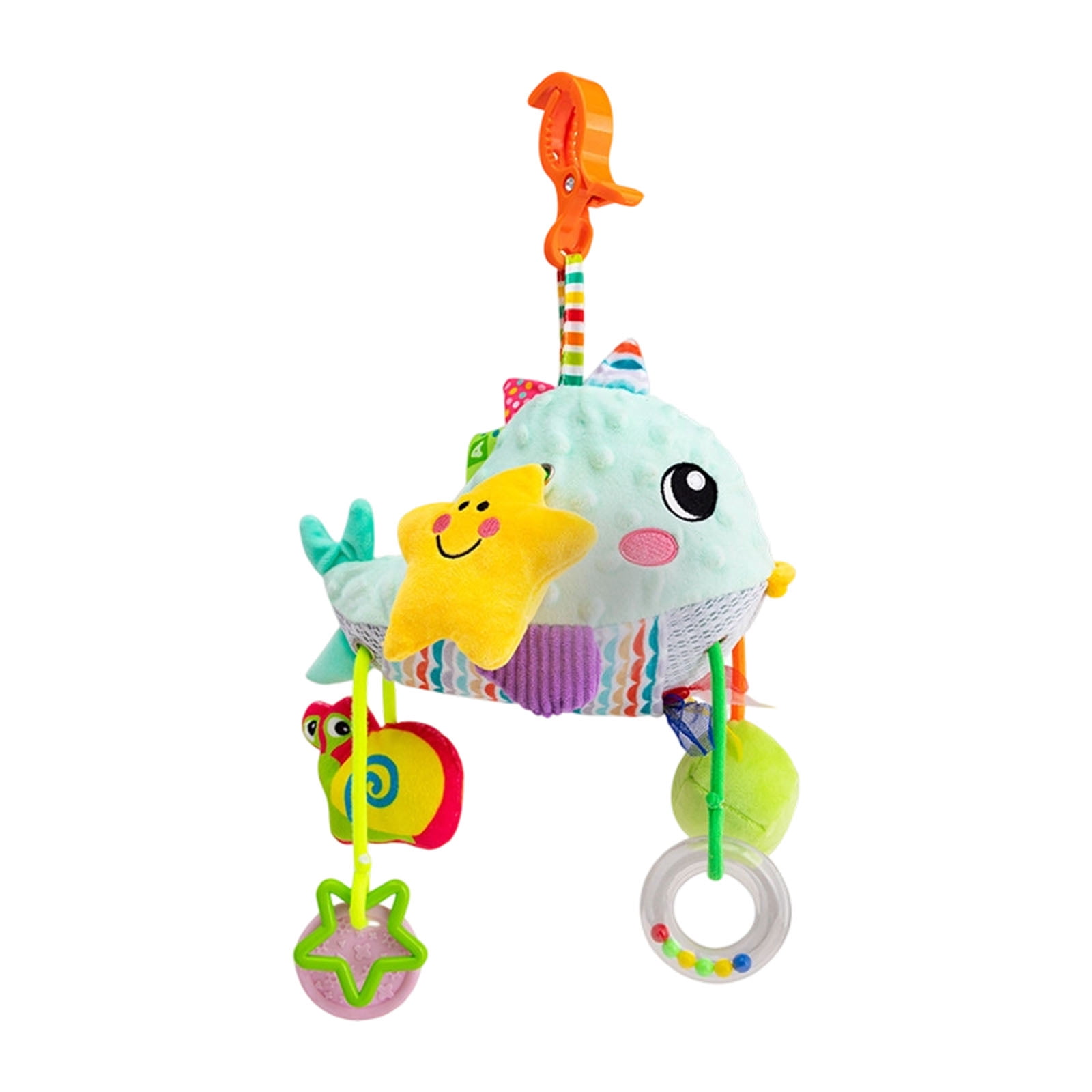 Portable Baby Crib Mobile With Calming Rattle & Wind tolls For Sensory ...