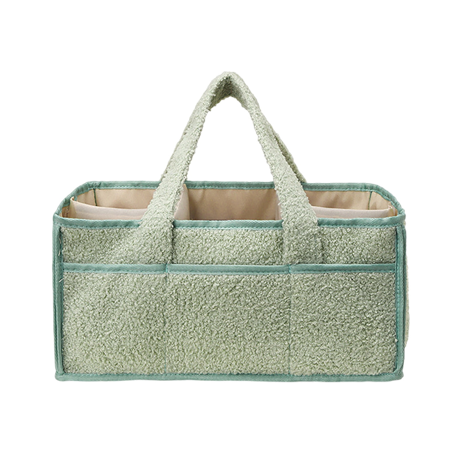 Portable Baby Diaper Caddy - Detachable Partition, Soft Fabric - for ...