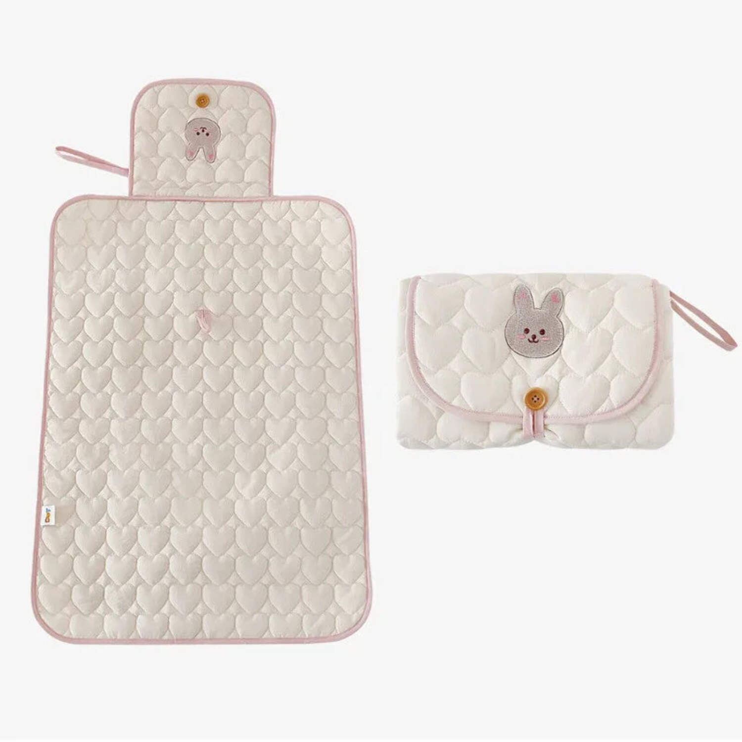 Portable Baby Diaper Changing Pad for Newborn Quilted Bear Foldable ...