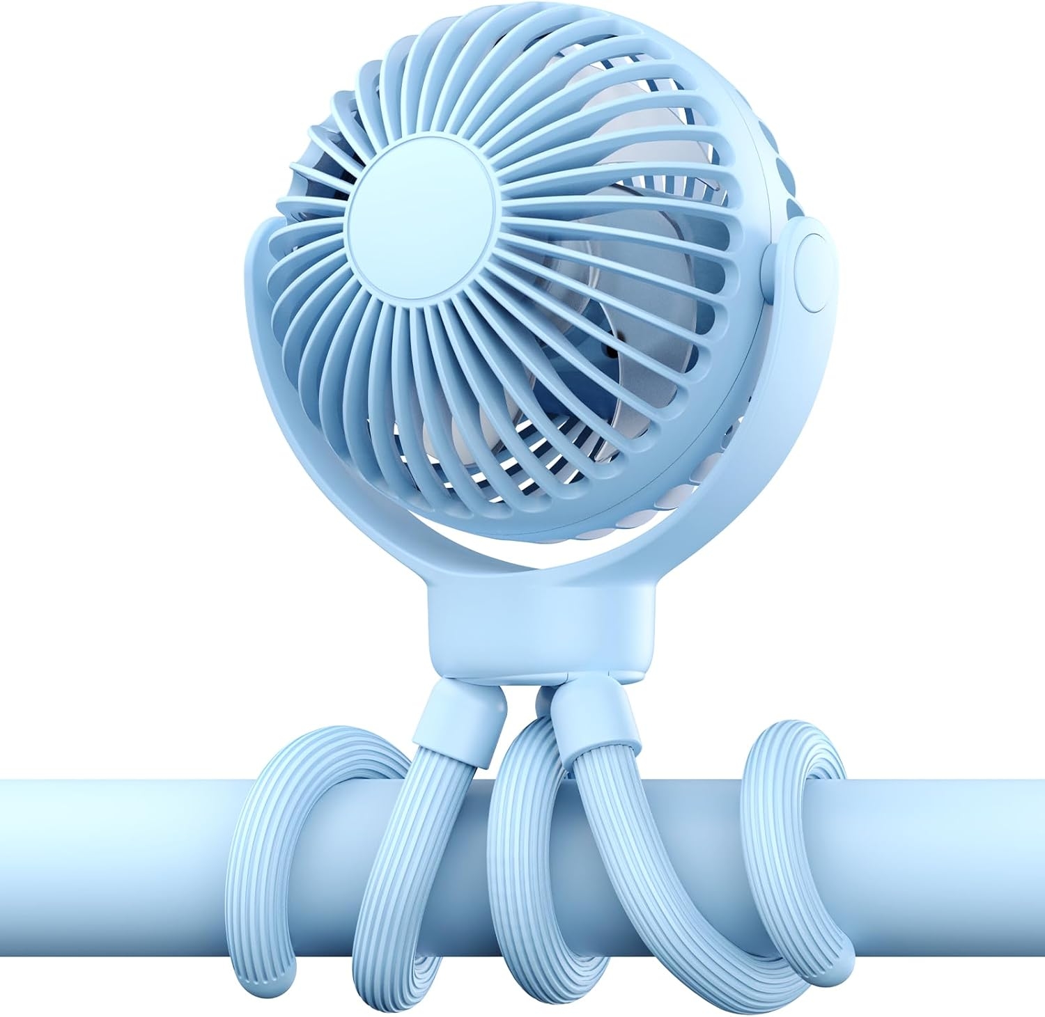 Portable Baby Stroller Fan - 3-Speed Flexible Tripod Personal Fan Clip ...