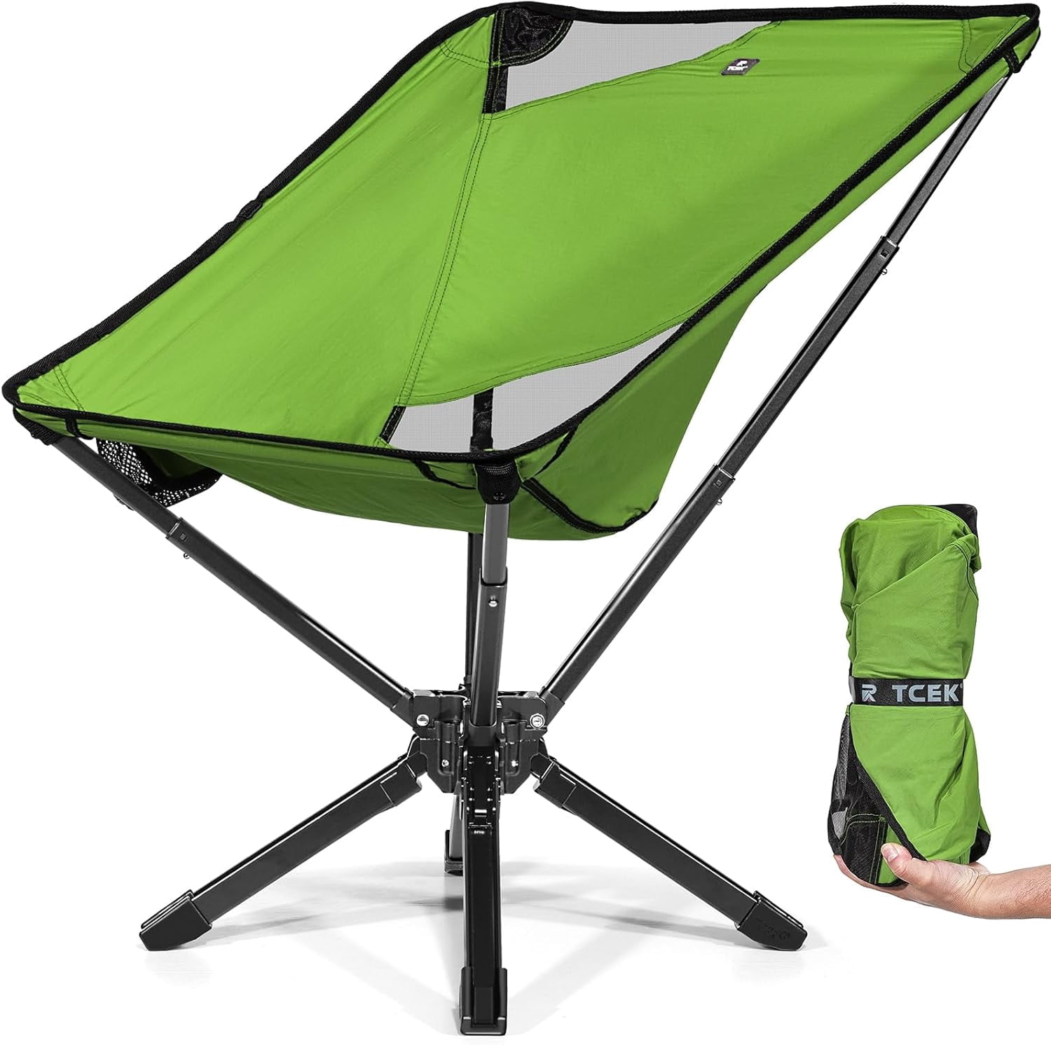 Portable Back Camping Chair with Adjustable Height Small Compact ...