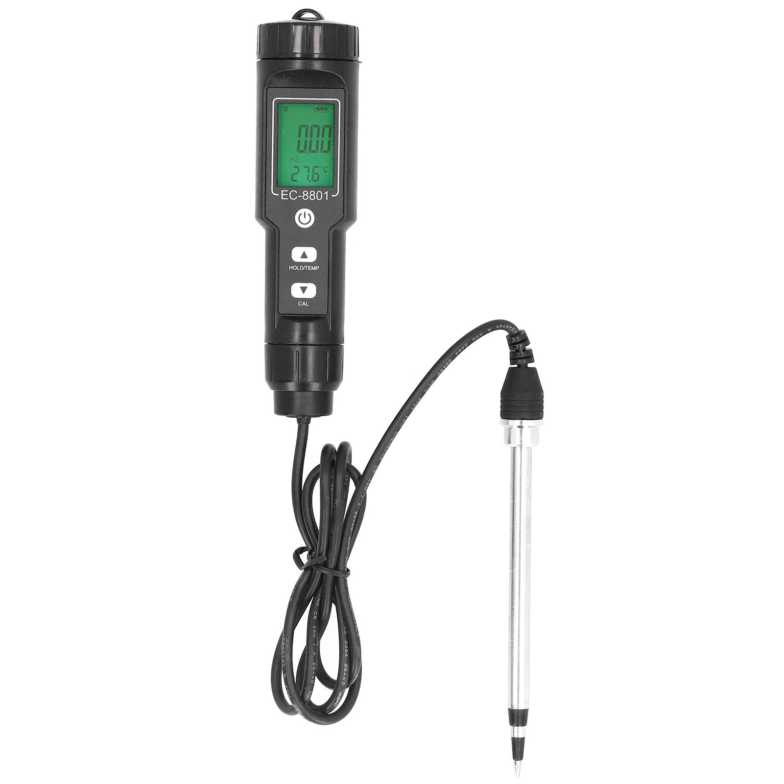 Portable Backlit Soil Conductivity Meter for Hydroponic & Agricultural ...