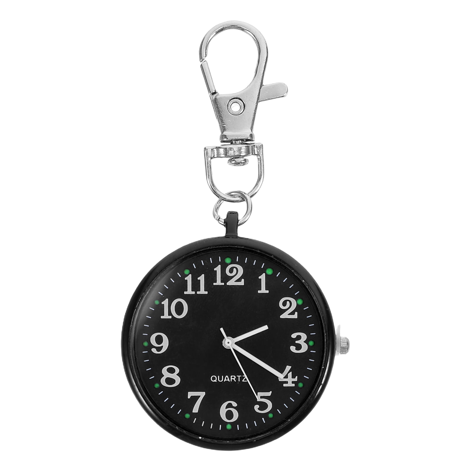 Portable Badge Clip-On Watch,Pocket Watch with Keychain Clip on Pocket ...