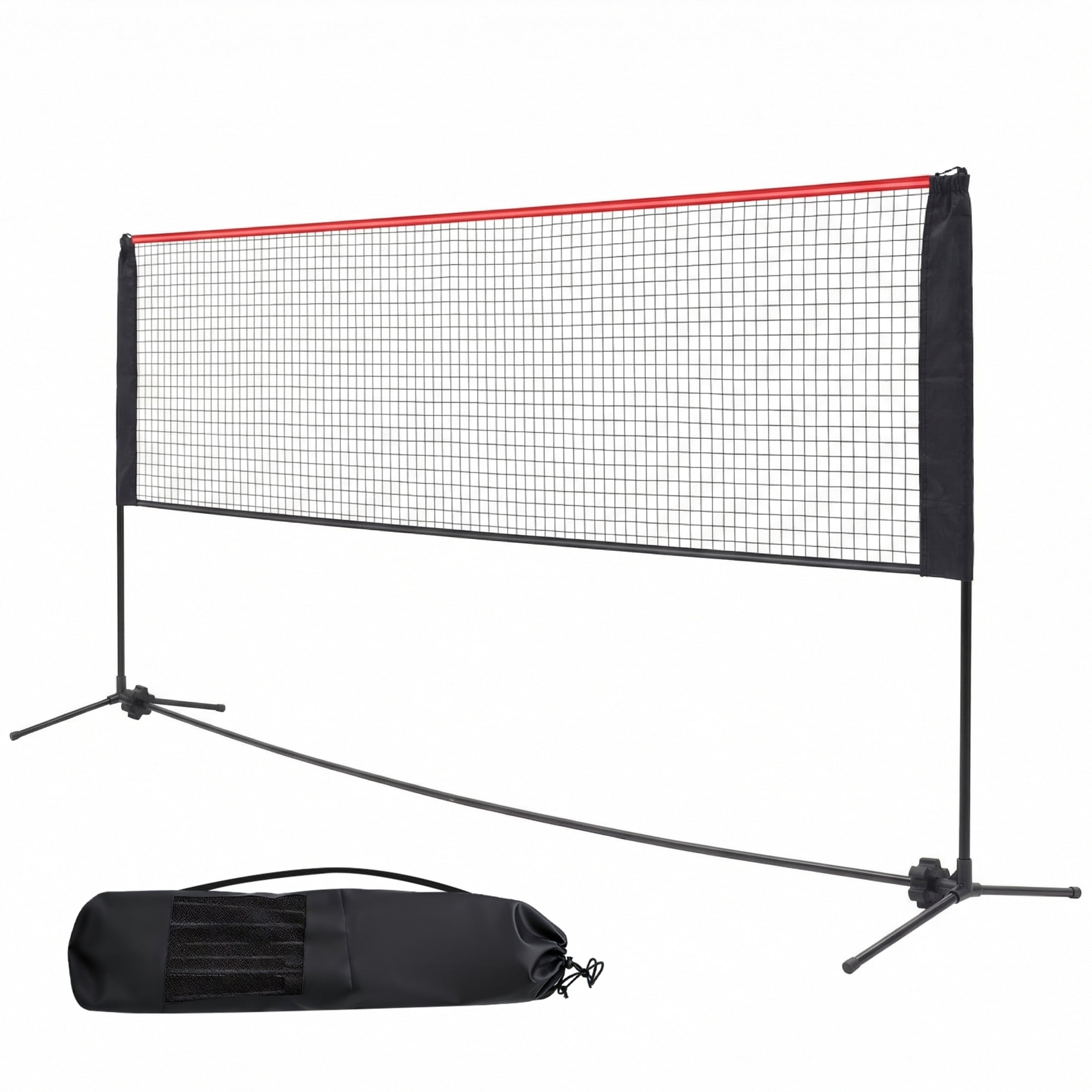 edx Portable Badminton Net Set - 14FT Adjustable Height for Outdoor ...