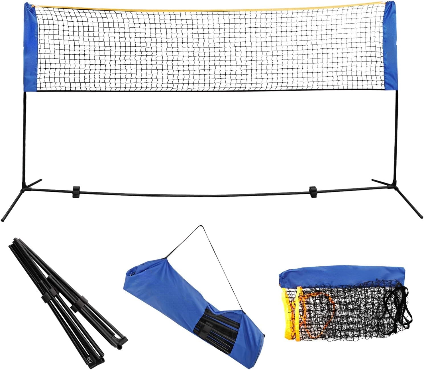 Portable Badminton Net Tennis Net for Soccer, Pickleball, Kids ...