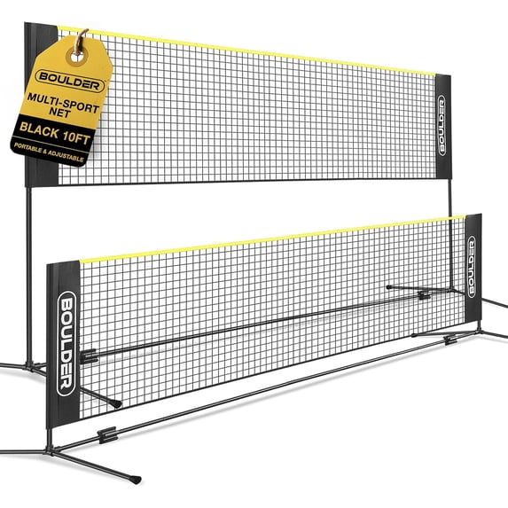 Portable Badminton Pickleball Net - Foldable/Extendable Poles for ...