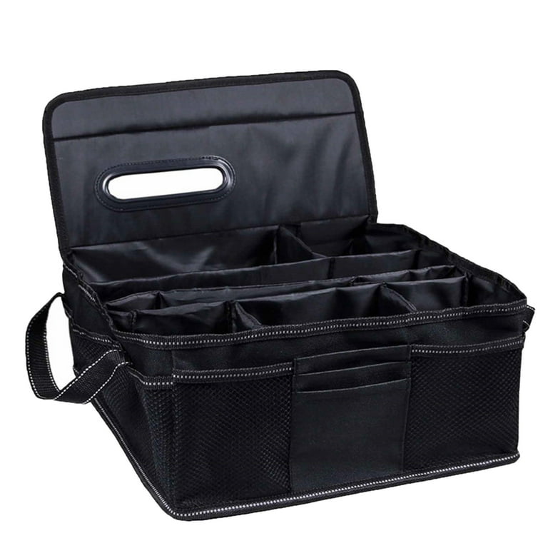Portable Bag Holder Camping Car Trunk Organizer With Lid Foldable Car Storage Organizer Non Slip Bottom Car Organizer And Storage For SUV Van Grocery