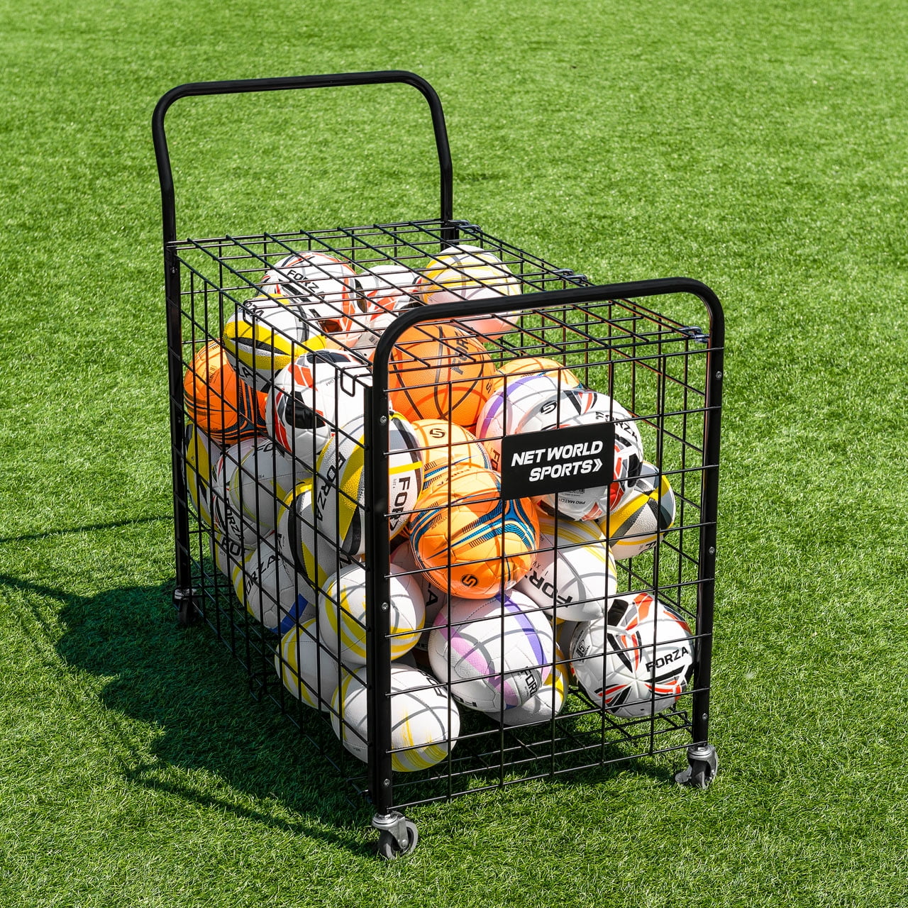 Portable Ball Locker & Equipment Cart Trolley | 40 Ball Capacity | 360 ...