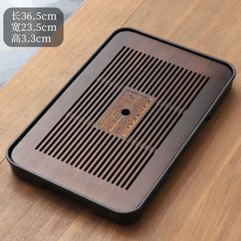 Portable Bamboo Tea Tray Kung Fu Tea Set Tray Grid Disk Household ...