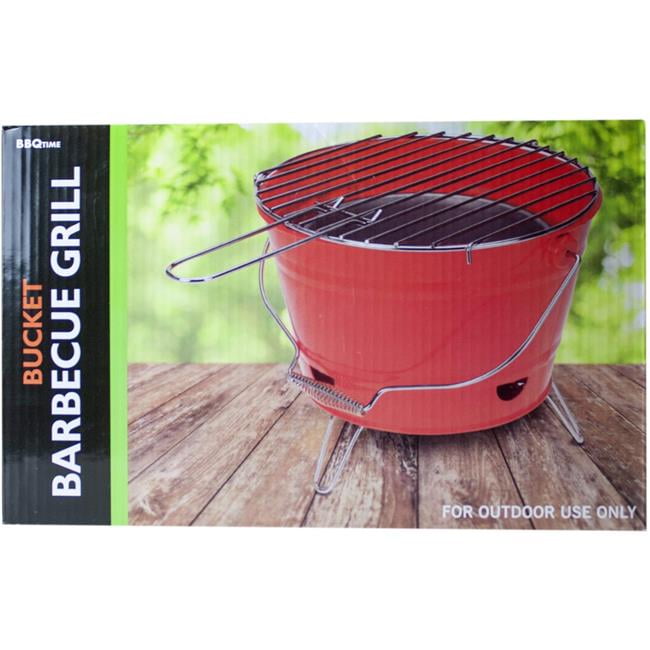 Kole Imports Portable Barbecue Bucket Grill - Pack of 2 - Walmart.com