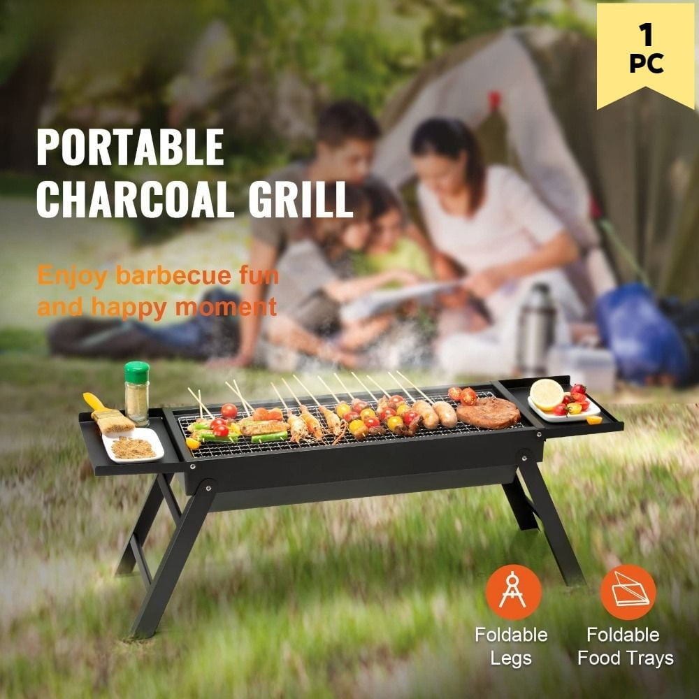 Portable Barbecue Grill - Folding Grill for Camping, Hiking, Picnics ...