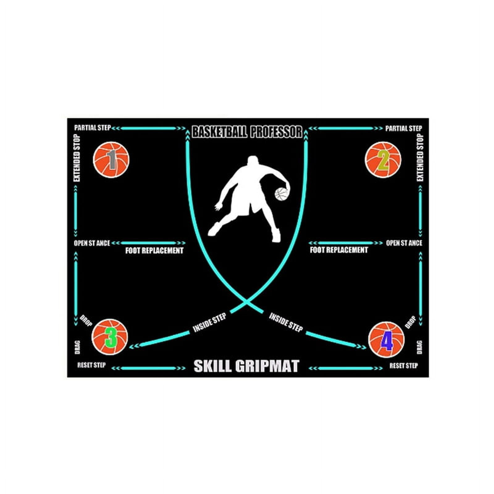 Portable Basketball Footwork Mat Anti-Slip Training Footstep Pad ...