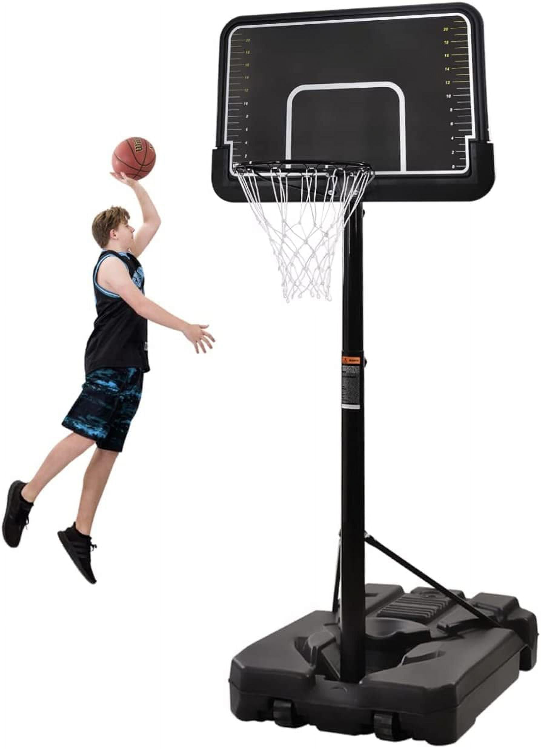 Portable Basketball Hoop & Goals, 6.6-10ft Height-Adjustable Basketball ...