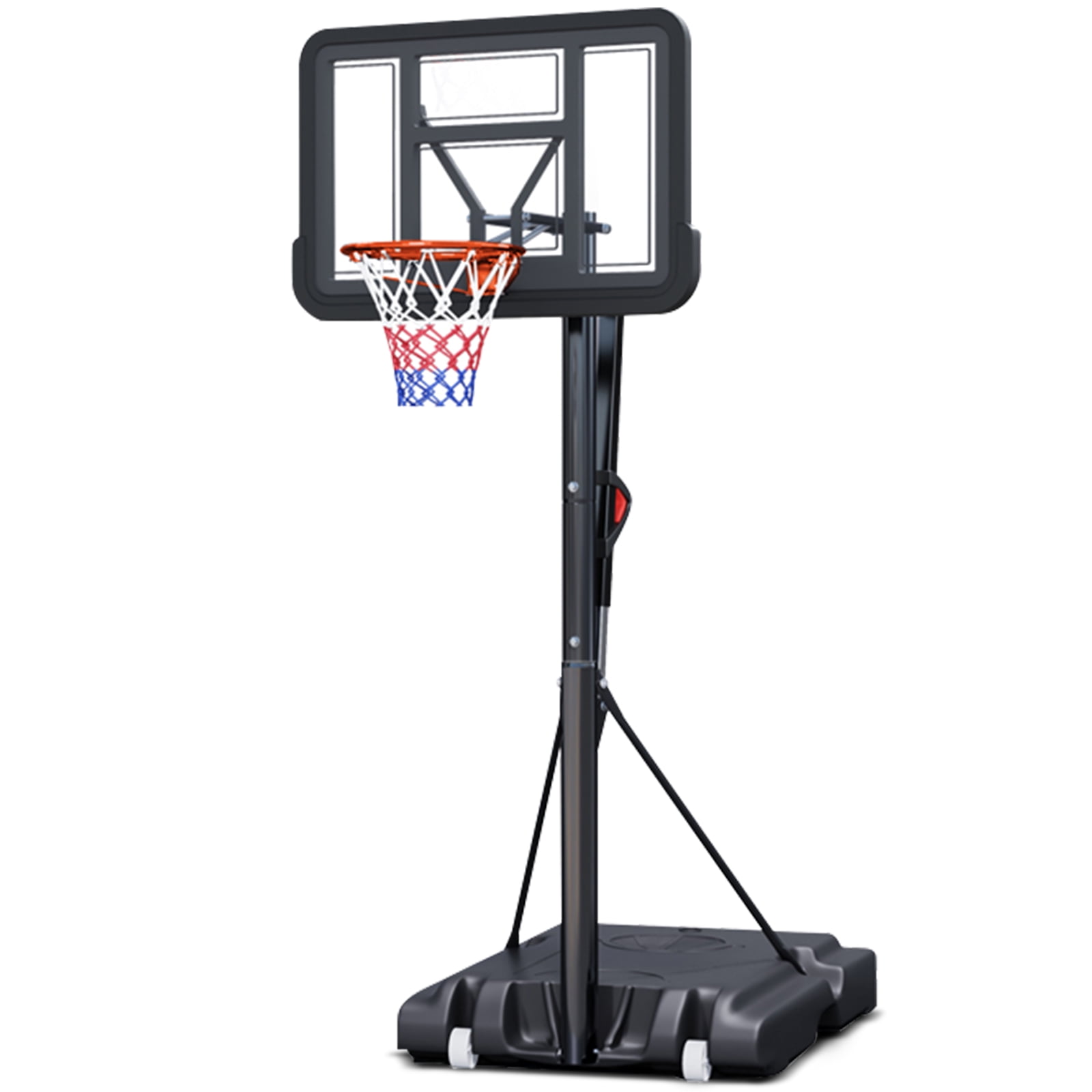Portable Basketball Hoop Outdoor with 44 Inch Backboard, 5.5-10FT ...