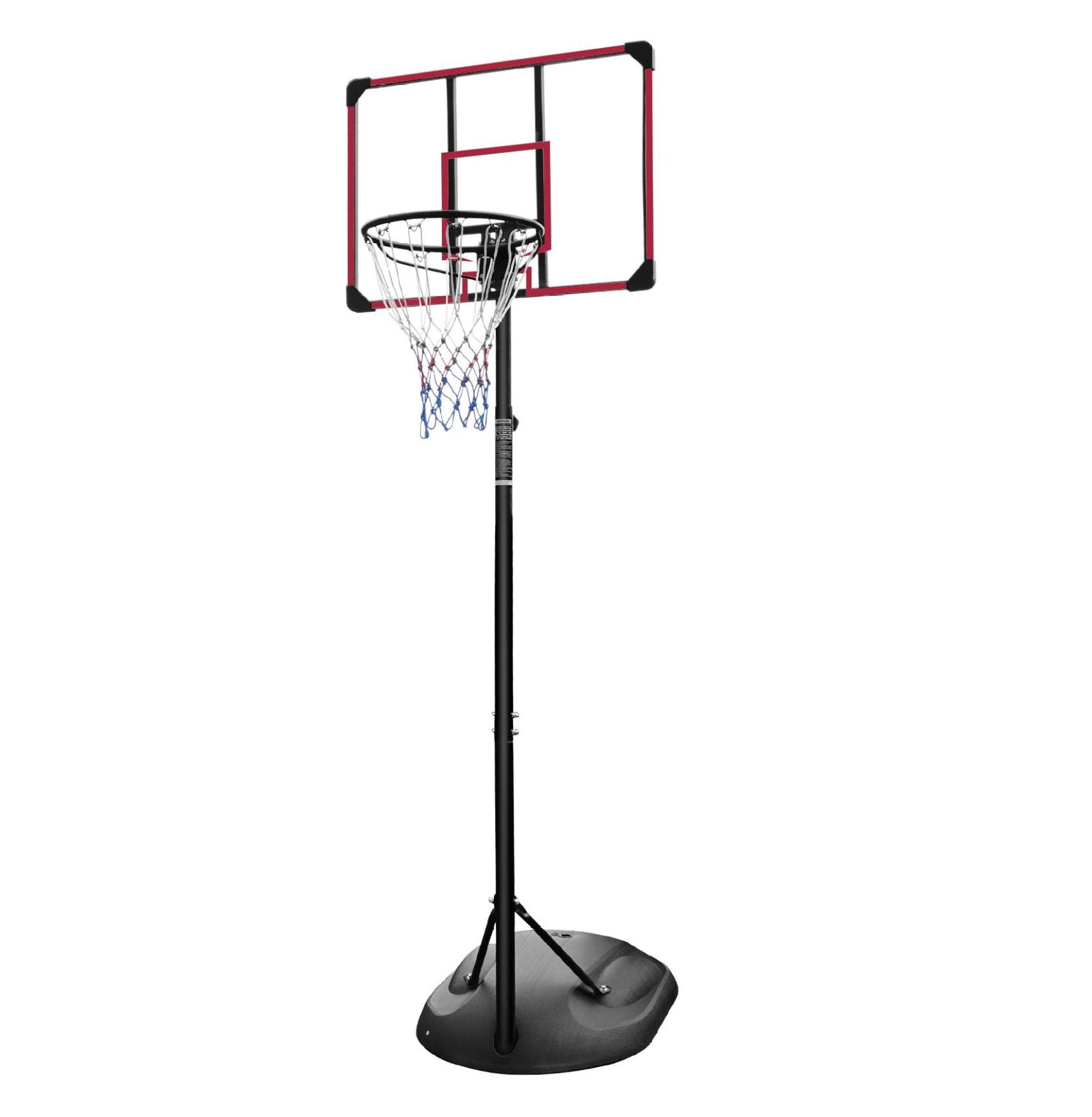 Portable Basketball Hoop System Stand Height Adjustable 7.5ft - 9.2ft ...