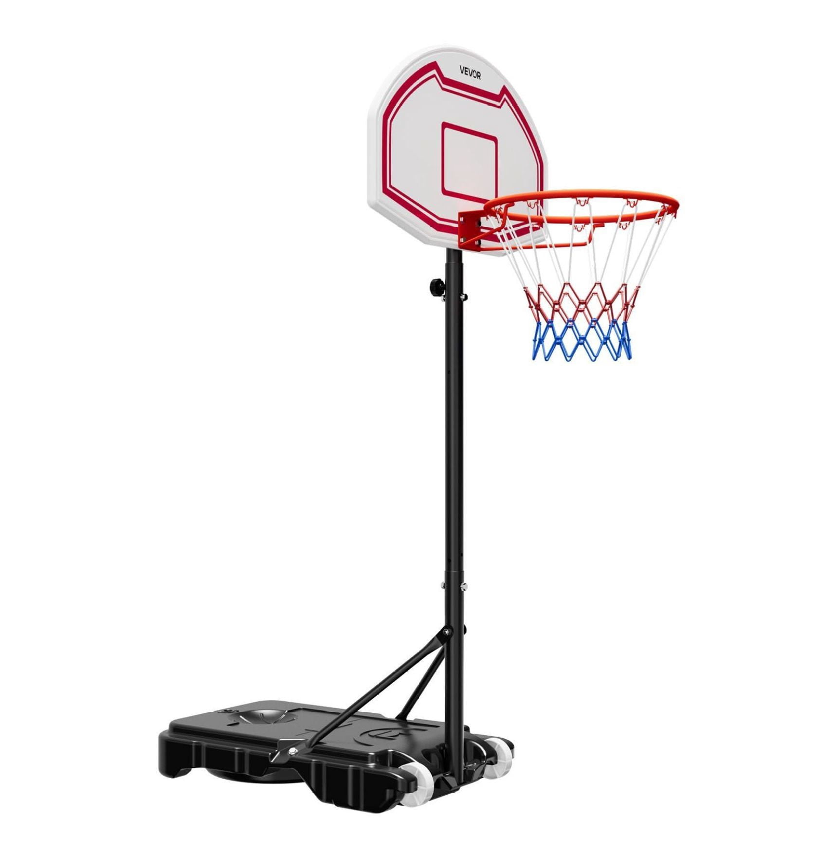 Portable Basketball Stand, 5.2 to 6.9 ft Height Adjustment Basketball ...