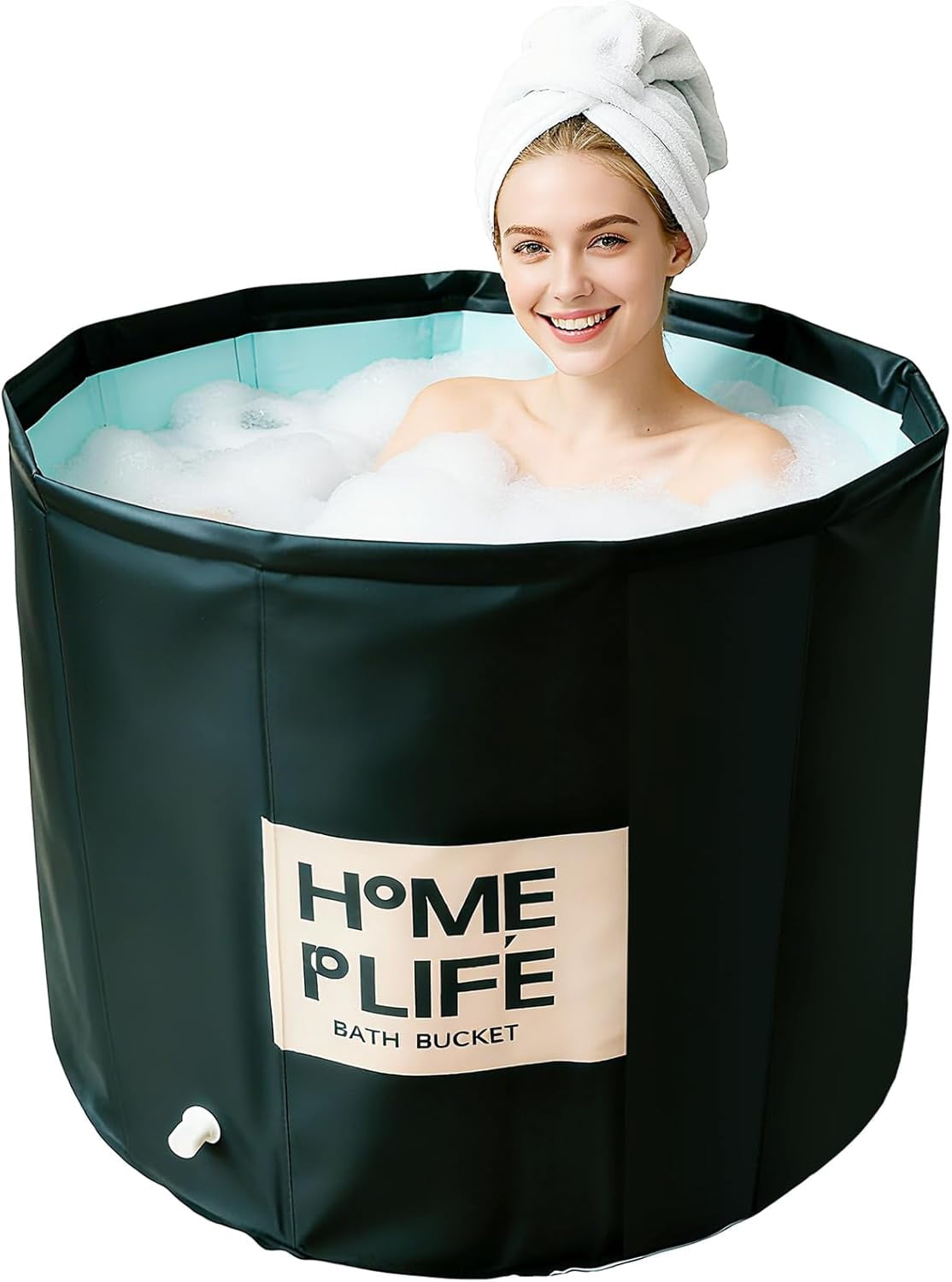 Portable Bath Tub for Adults - Large 88 Gal Foldable Soaking Bathtub ...