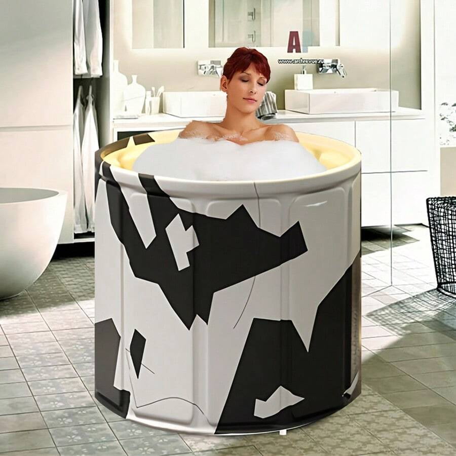 Portable Bathtub For Adults Foldable SPA Soaking Standing Bath Tub For ...