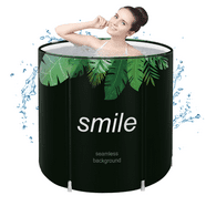 55in Portable Folding Bathtub, Bath Tub for 2 Person, Hot Ice Soaking ...