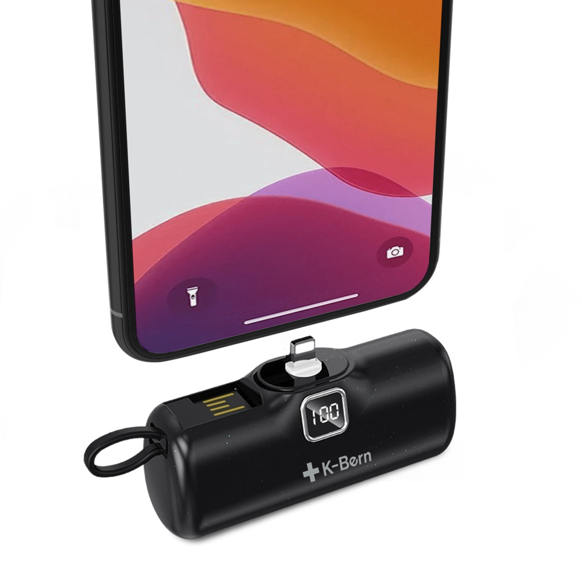 Portable Battery Phone Charger Compatible with iPhones 6 thru 14, Airpods and most Lightning ...