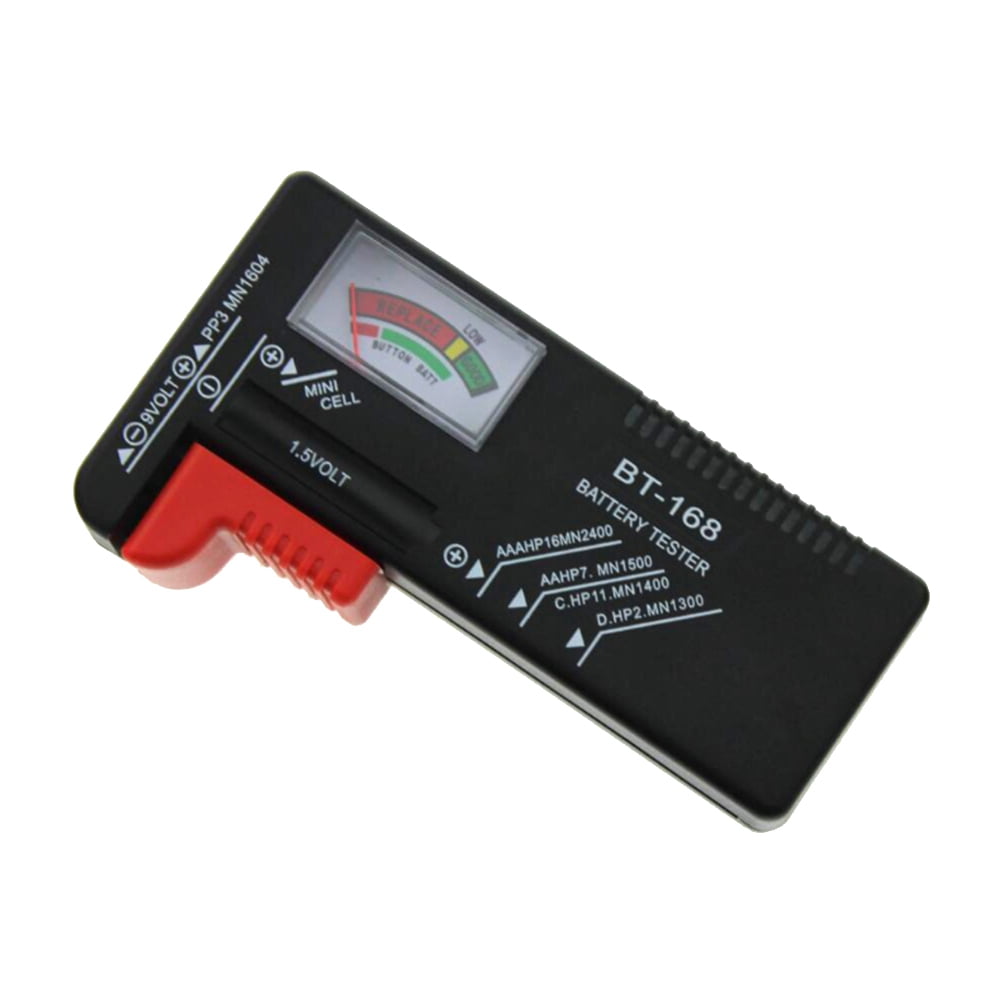 Portable Battery Tester Easy-to-Read Pointer Volt Checker Voltage Meter ...