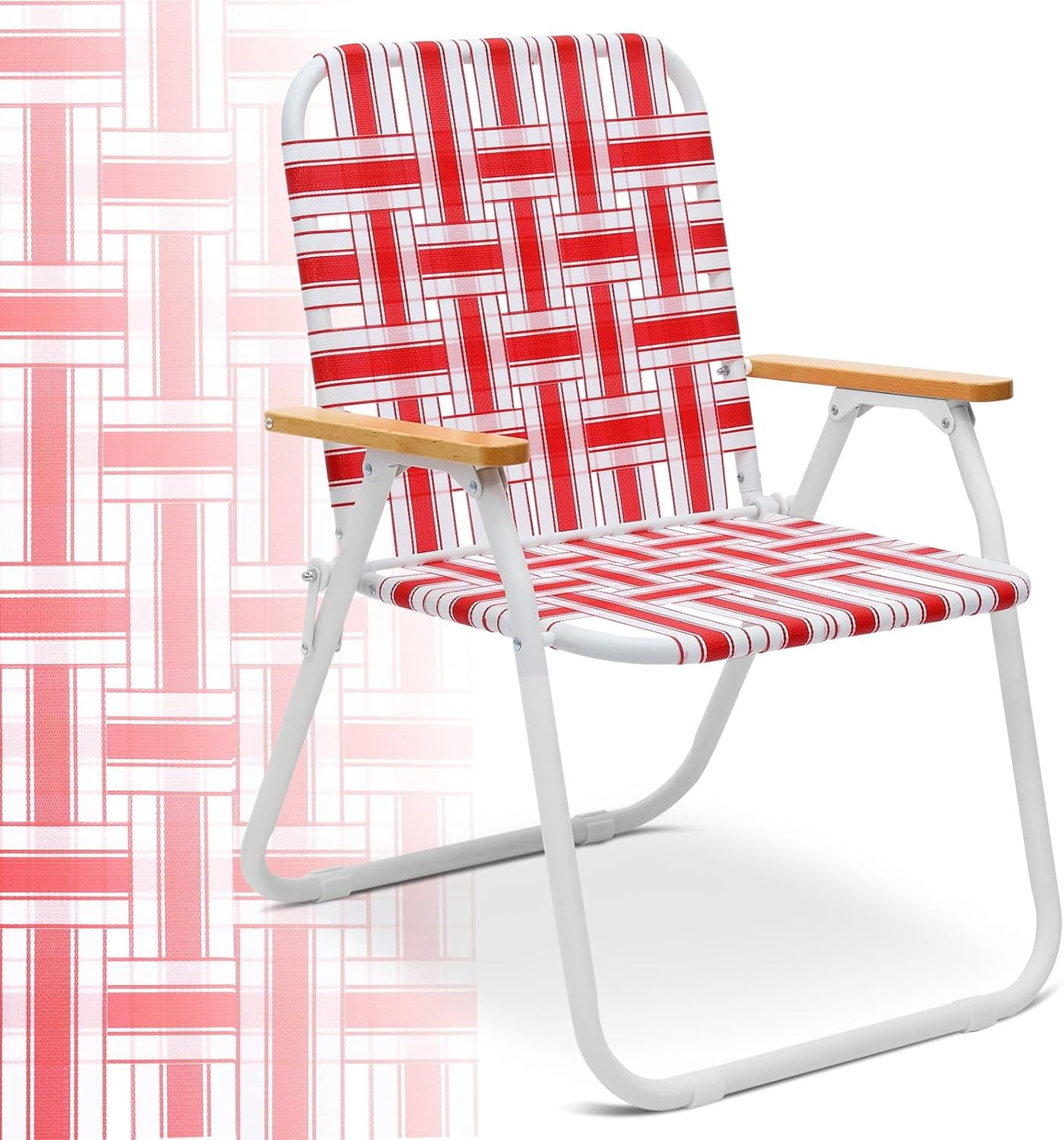 Portable Beach Chair, Lightweight Camping Chair with Carry Bag, Low ...