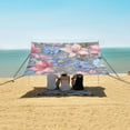 Portable Beach Tent Sun Shelter With Ground Pegs Water And Wind ...