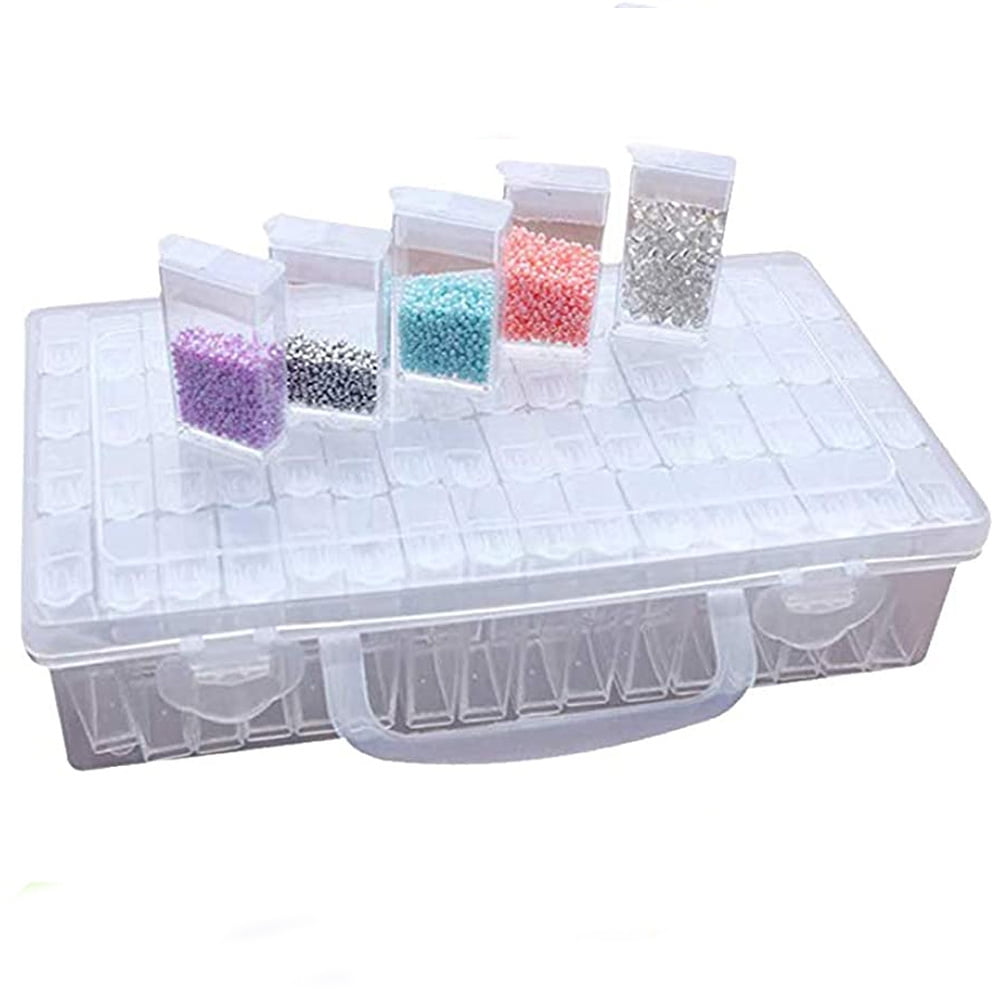 Portable Bead Storage Art Kit Tool, Transparent Plastic Diamond ...