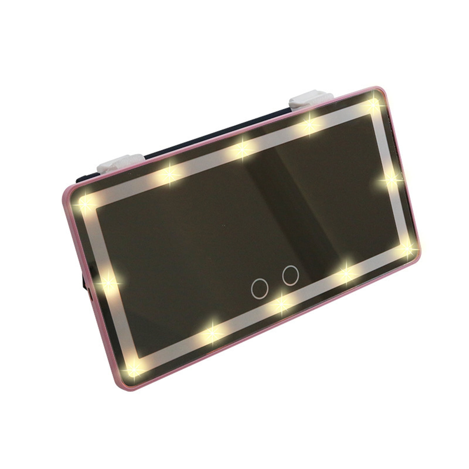 Portable Beauty Mirror Car Visor Makeup Mirror Led Rechargeable Touch ...