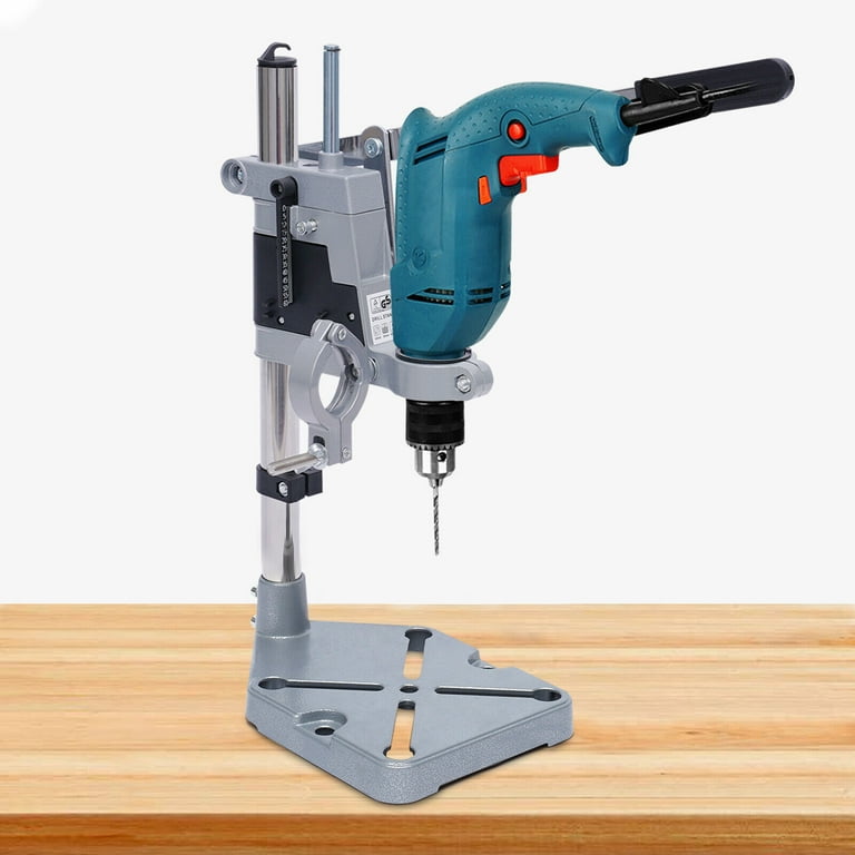 Cncest 7135 Portable Bench Clamp Drill Press Stand Adjustable Drilling Pedestal Holder Tool