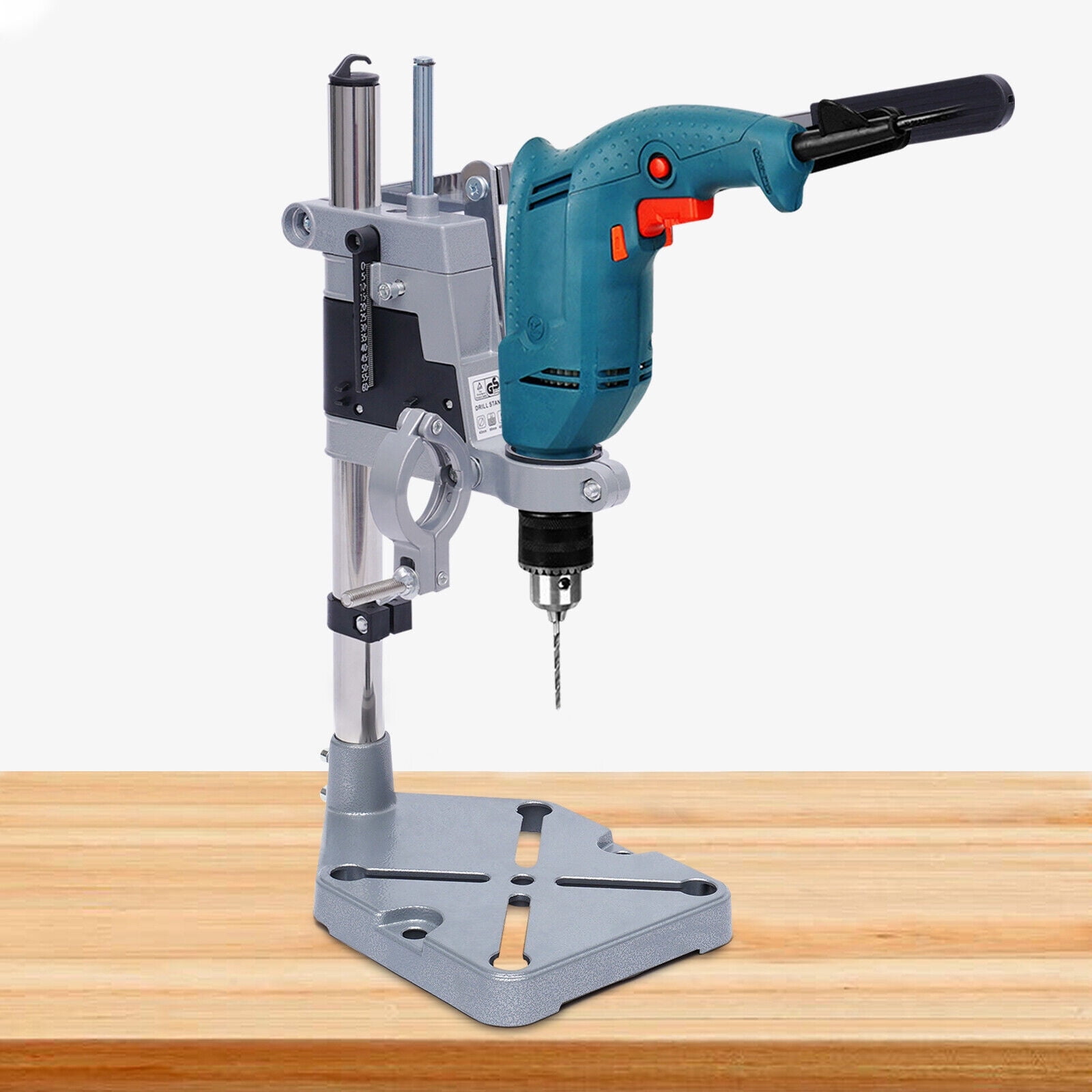 Portable Bench Clamp Drill Press Stand Adjustable Drilling Pedestal ...