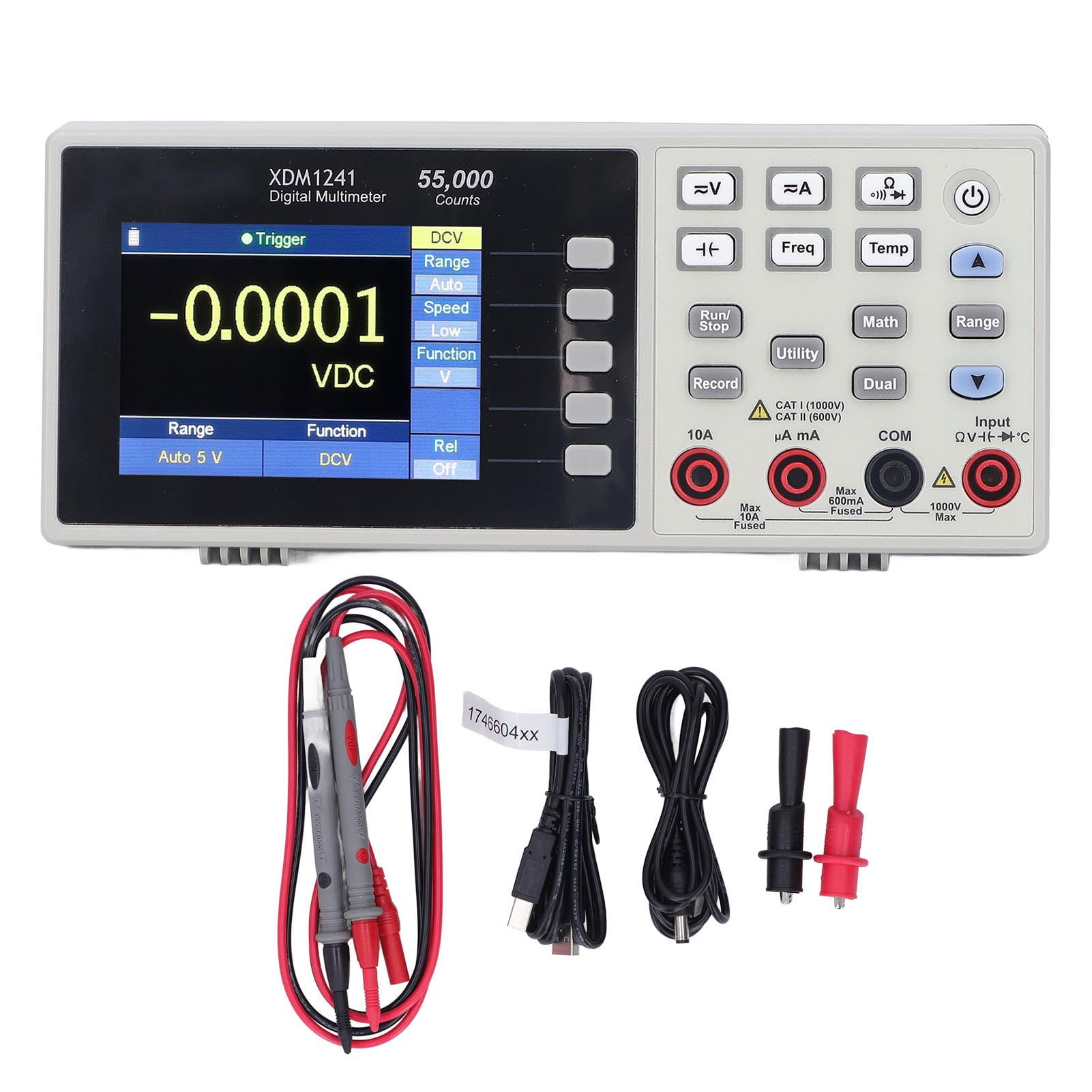 Portable Bench Multimeter with Digital LCD Display, Data Logging, and ...