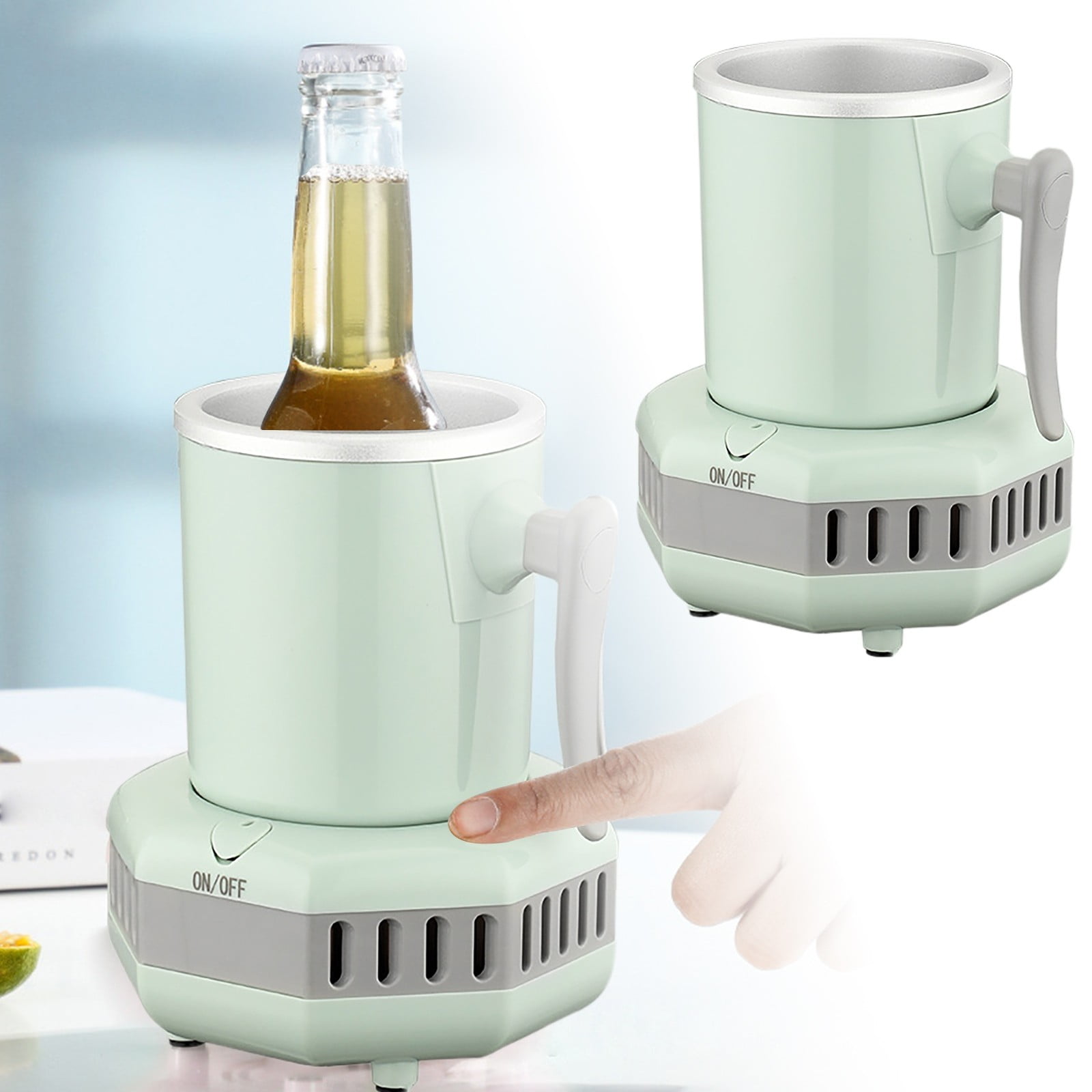 Portable Beverage Chiller - Countertop Fast Drink Cooler for Home, Bar ...