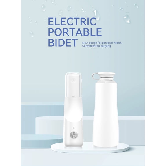 Portable Bidet for Travel, Electric Handheld Bidet Sprayer with 380ml ...