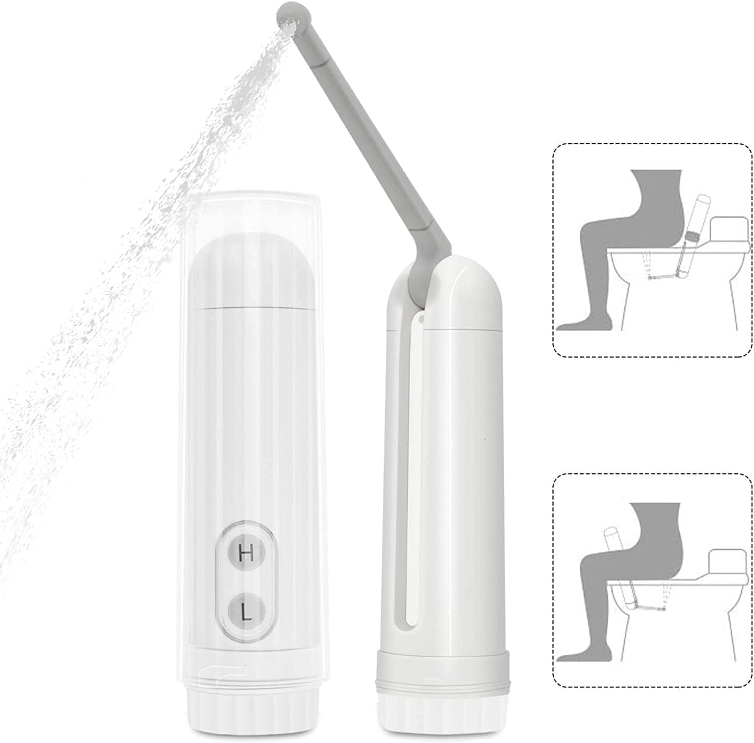 XINGYUN, Portable Bidet for Travel, Model 140ml, 2-Mode Pressure ...