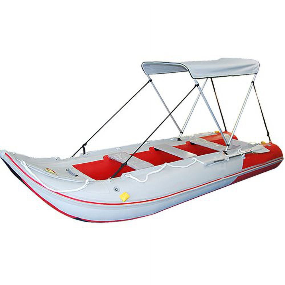 Portable Bimini Top Cover Canopy for Inflatable Kayak Canoe Boat (2 Bow ...