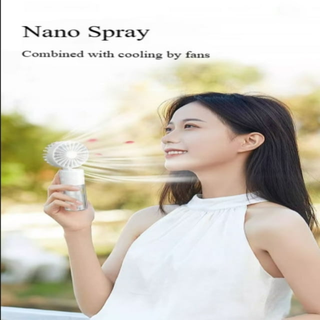 Portable Bladeless USB Misting Fan Mini Handheld Air Cooler for Indoor ...