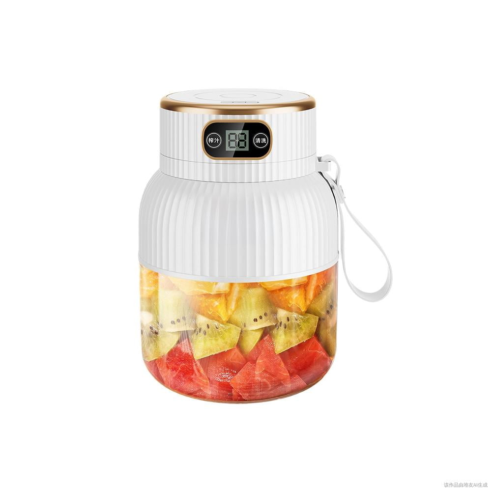 Portable Blender with 10 Blades,Mini Smoothie Blender 600ml,Fruit Juice ...
