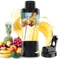 Portable Blender, 6000mAh Portable Juicer with USB Rechargeable for ...
