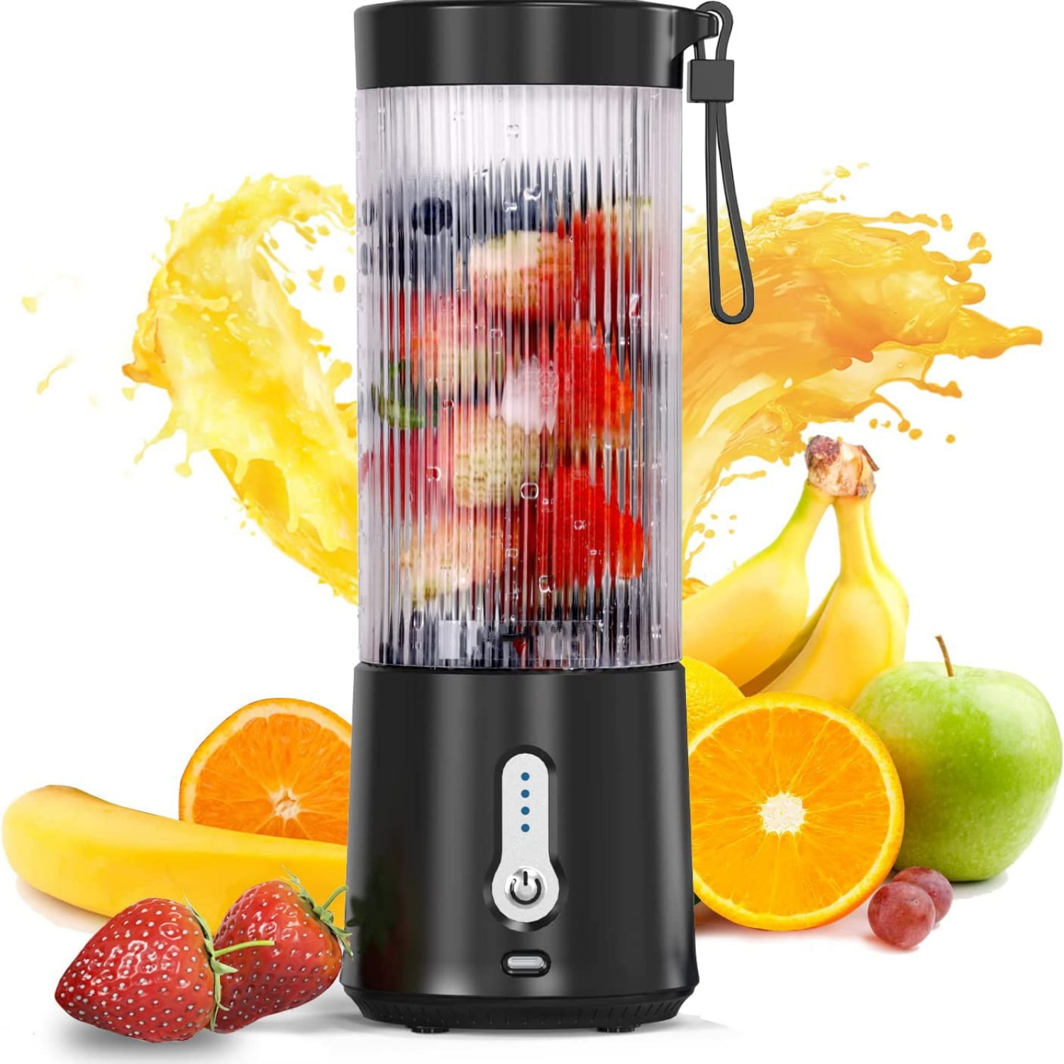 Portable Blender, Personal Size Blender with 6 Blades, Mini Blender for ...