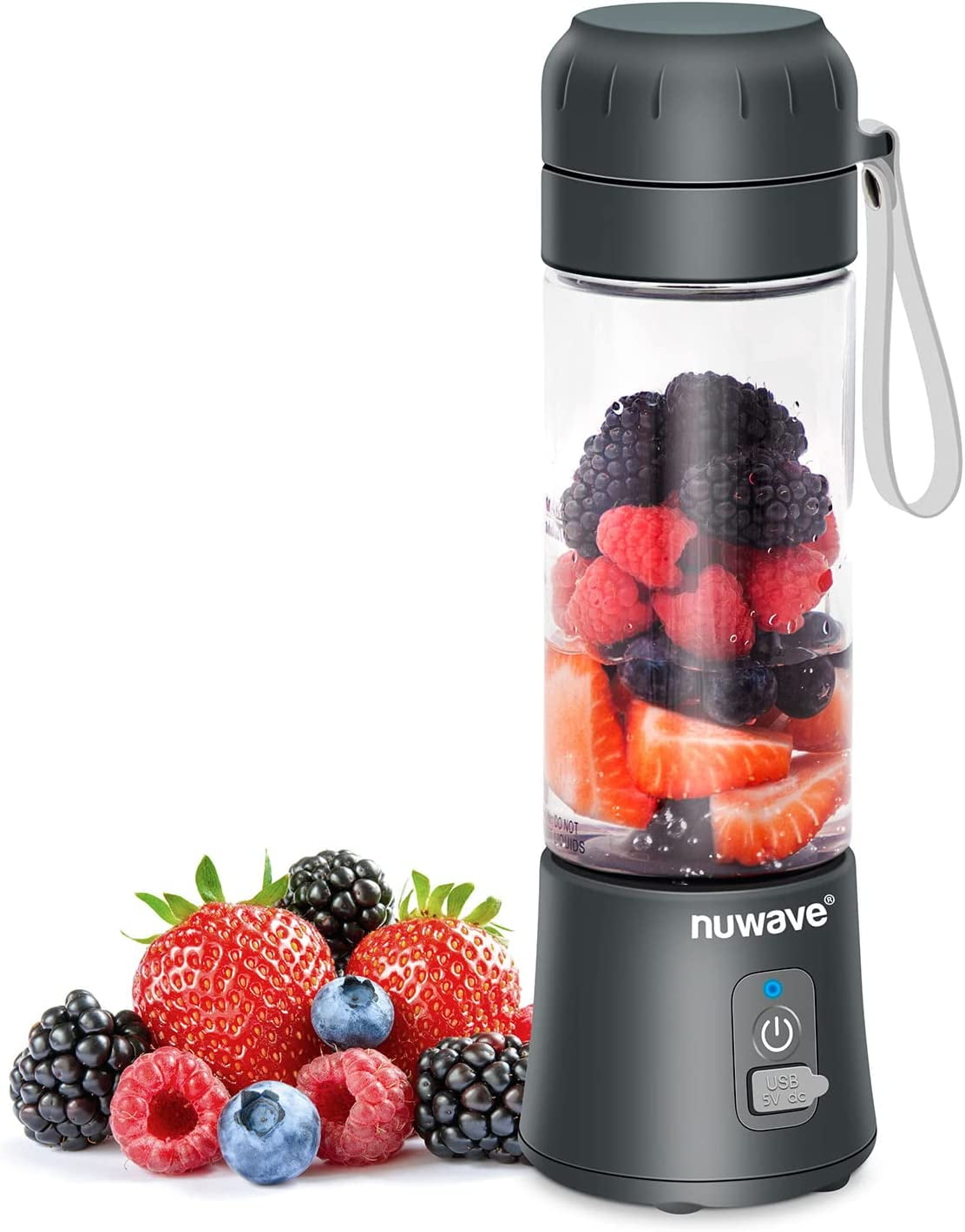 Portable Blender with USB-C Rechargeable, 6-Blade for Crushing Ice, BPA ...