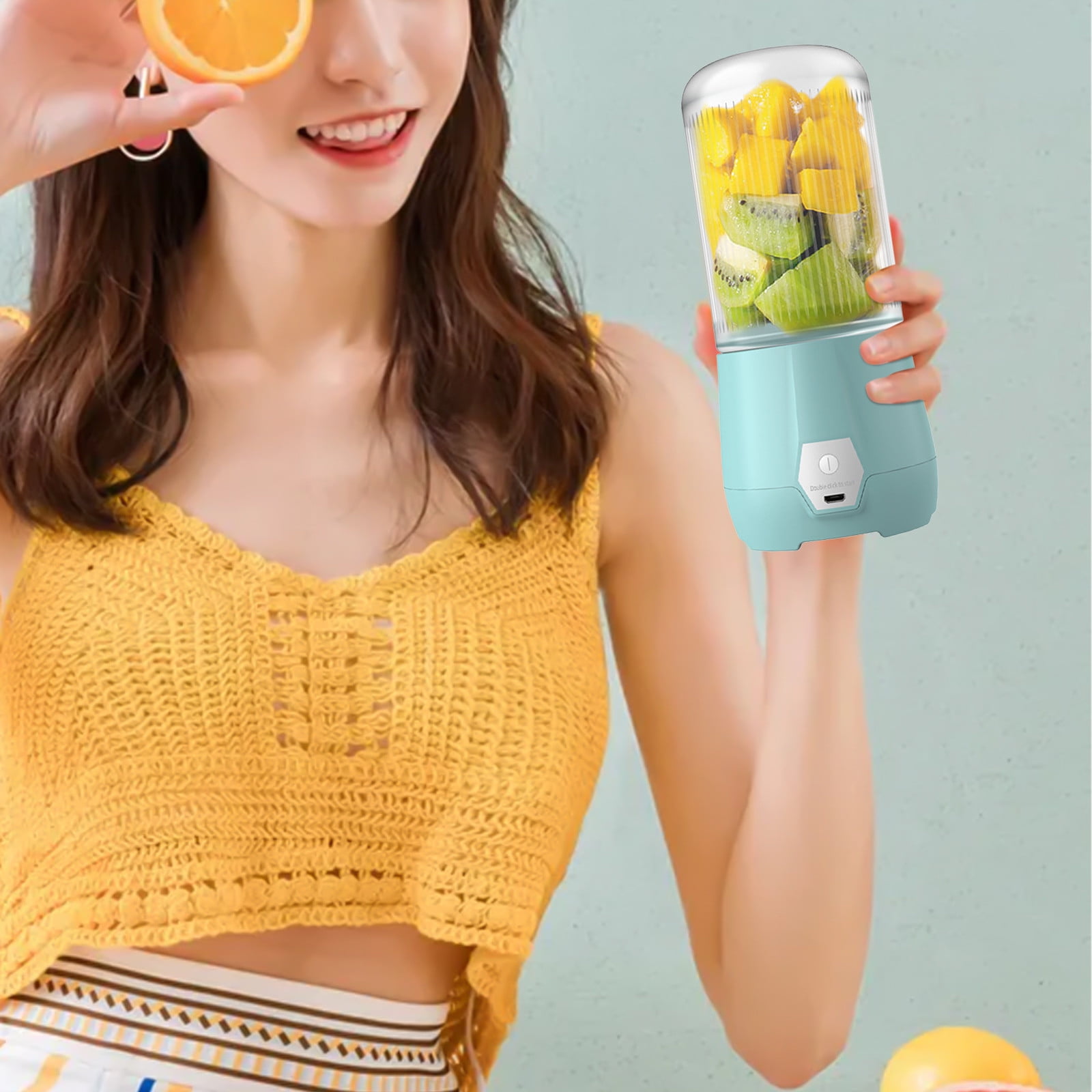 Portable Blenders Juicer Cup Travel Blenders Bottles with USB ...