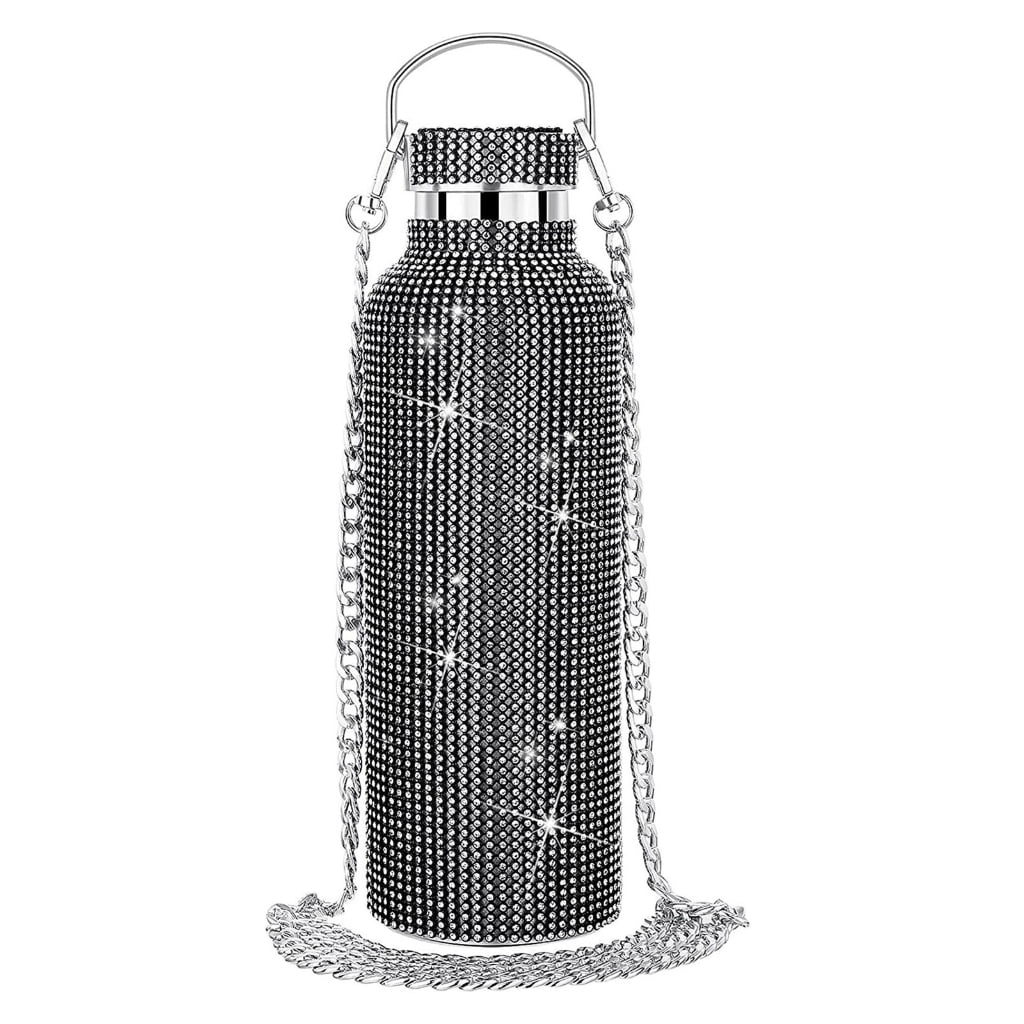 Portable Bling Water Bottle Glitter Rhinestone Cup StainlessSteel Cup ...