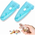 Portable Blister Pack Opener with Storage Box, Pill Popper Tool for ...
