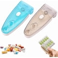 Portable Blister Pack Opener with Storage Box, Pill Popper Tool for ...