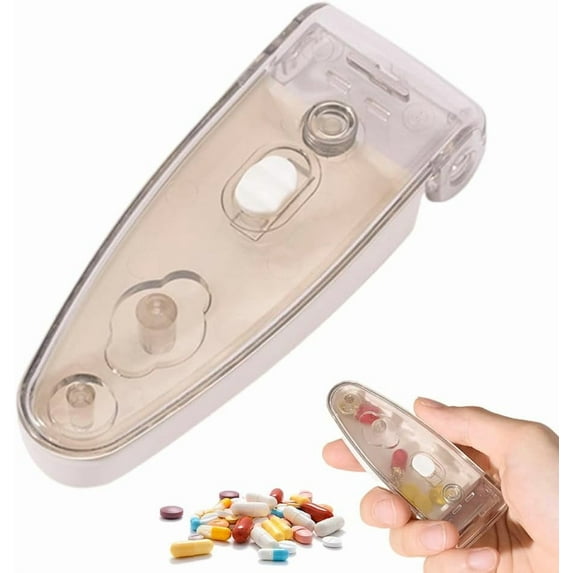 Portable Blister Pack Opener with Storage Box, Pill Popper Tool for ...