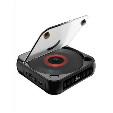 Retro CD Player Rechargeable Support BT USB 3.5mm AUX Portable ...